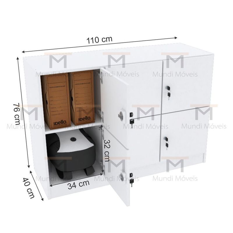ARMÁRIO ESCANINHO 6 PORTAS COM RODAPÉ M213.2021.B (ORGANIZA) - Mundi Móveis ARMÁRIO ESCANINHO 6 PORTAS COM RODAPÉ M213.2021.B (ORGANIZA) - Mundi Móveis